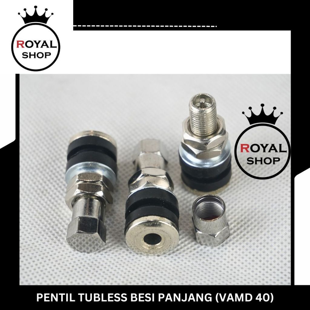 Jual PENTIL BAN MOTOR TUBELESS BESI PANJANG BAUT / DRAT LUAR UNIVERSAL ...