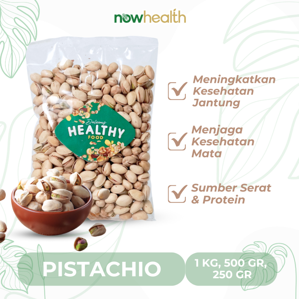 Jual Kacang Pistachio Unsalted 1 Kg | Kacang Ketawa Kacang Fustuk Nut ...