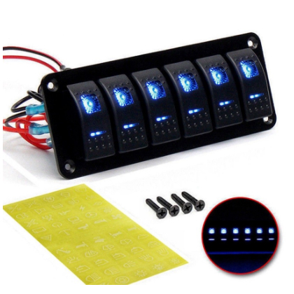 Jual Rocker switch panel 6 gang saklar model ARB Panel saklar | Shopee ...