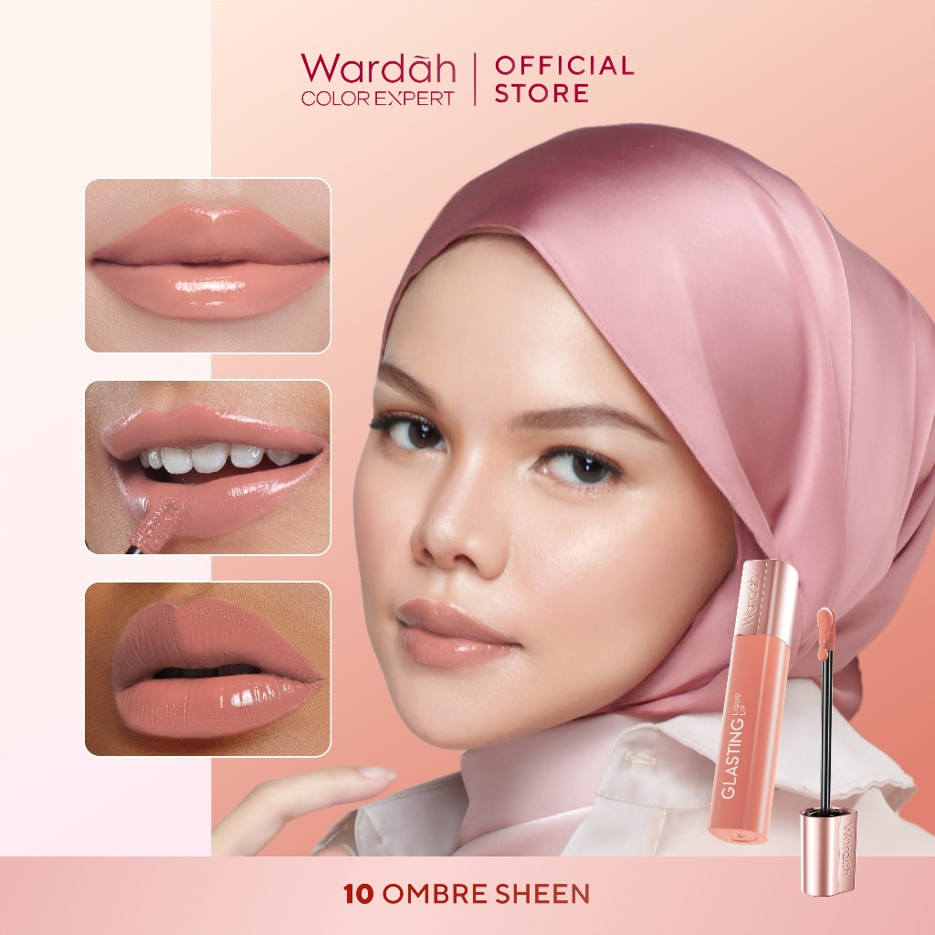 Jual WARDAH Glasting Liquid Lip - Hi-Pigmented Glass Color, Ringan, Tidak Lengket, Transferproof ...