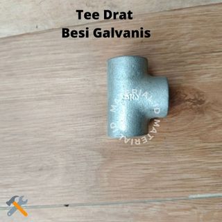 Jual Tee Besi Drat Dalam 1/2 3/4 1 " Inch in Galvanis Bisa di Las T ...