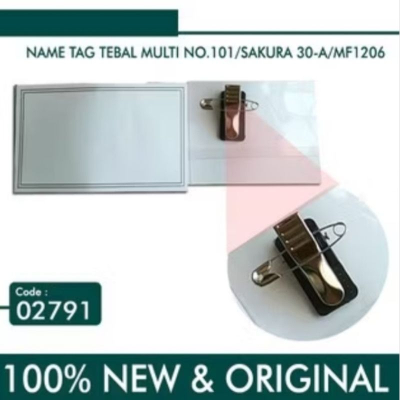 Jual [ MURAH PACK ISI 50 ] Id Card Name Tag Multi Nametag ( Ukuran 5.9 ...