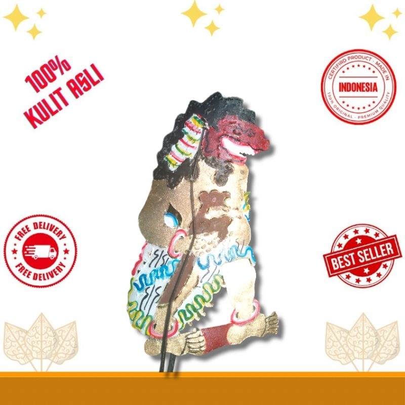 Jual ANOMAN/HANOMAN Wayang Kulit sapi Asli / Wayang Kulit Buto Patih ...