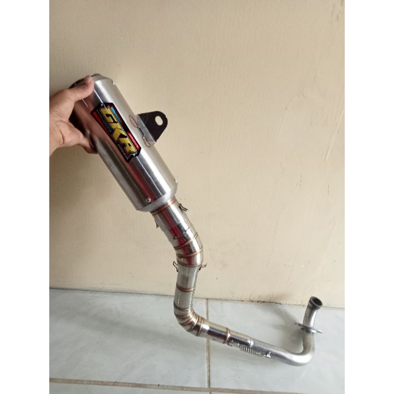 Jual knalpot samlong inlet 50 mm gp1 GKR original berat deluxe Scoopy beat street beat fi beat ...