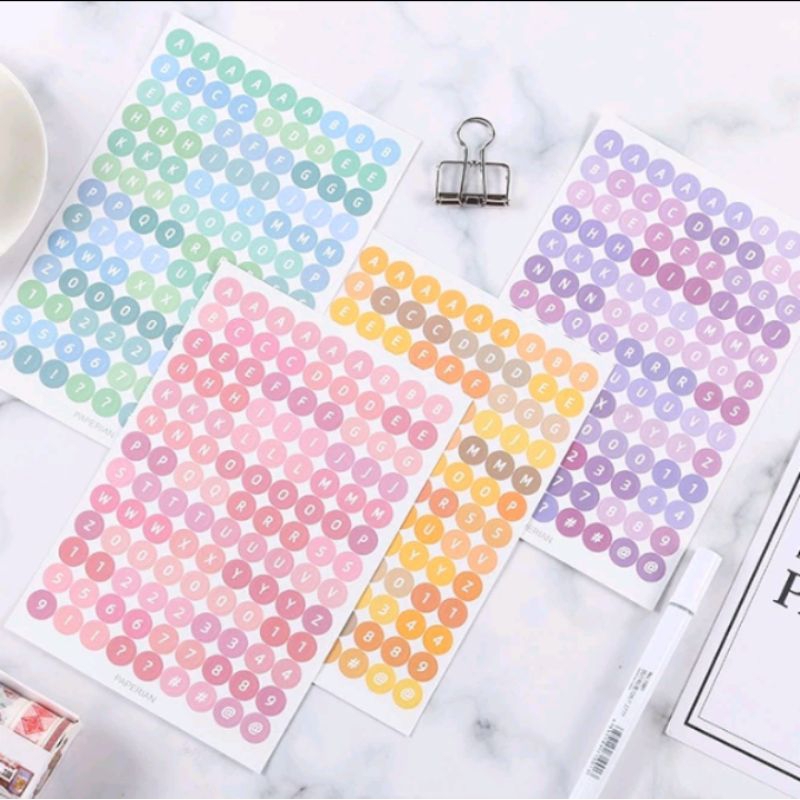 Jual Stiker Huruf Deco Alphabet / Aesthetic Sticker Dekorasi Jurnal ...