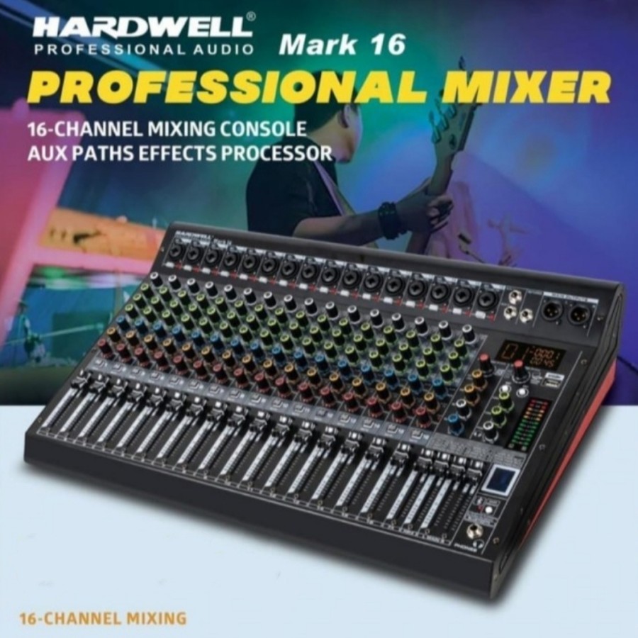 Jual Mixer Hardwell Mark16 Mark 16 Mixer 16 Channel l Lengkap Hardcase ...
