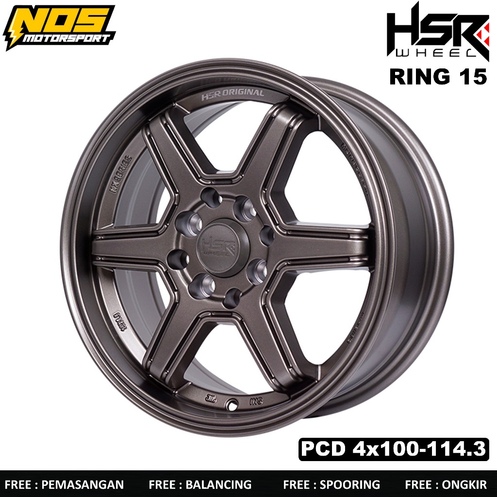 Jual Velg racing hsr minas bisa untuk mobil sigra ring 15 lubang 4 bonze | Shopee Indonesia