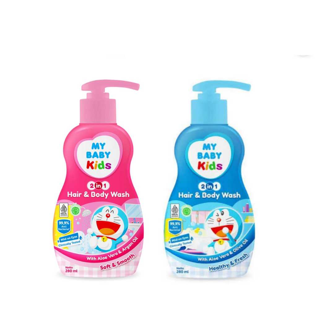Jual MY BABY Kids 2in1 Hair & Body Wash Pump 280ml / Refil 200ml | Shopee Indonesia