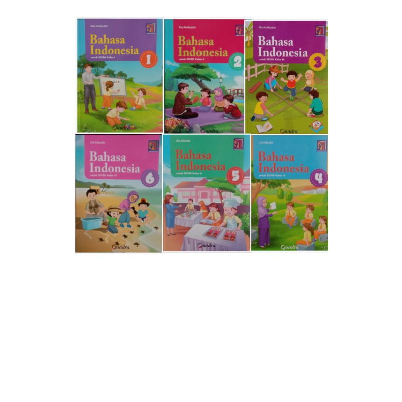 Jual BAHASA INDONESIA SD/MI KELAS 1.2.3.4.5.6 PENERBIT QUADRA. | Shopee Indonesia