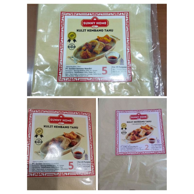 Jual Kulit Kembang Tahu Tawar 45x30cm isi 5 lembar merk Sunny Home ...