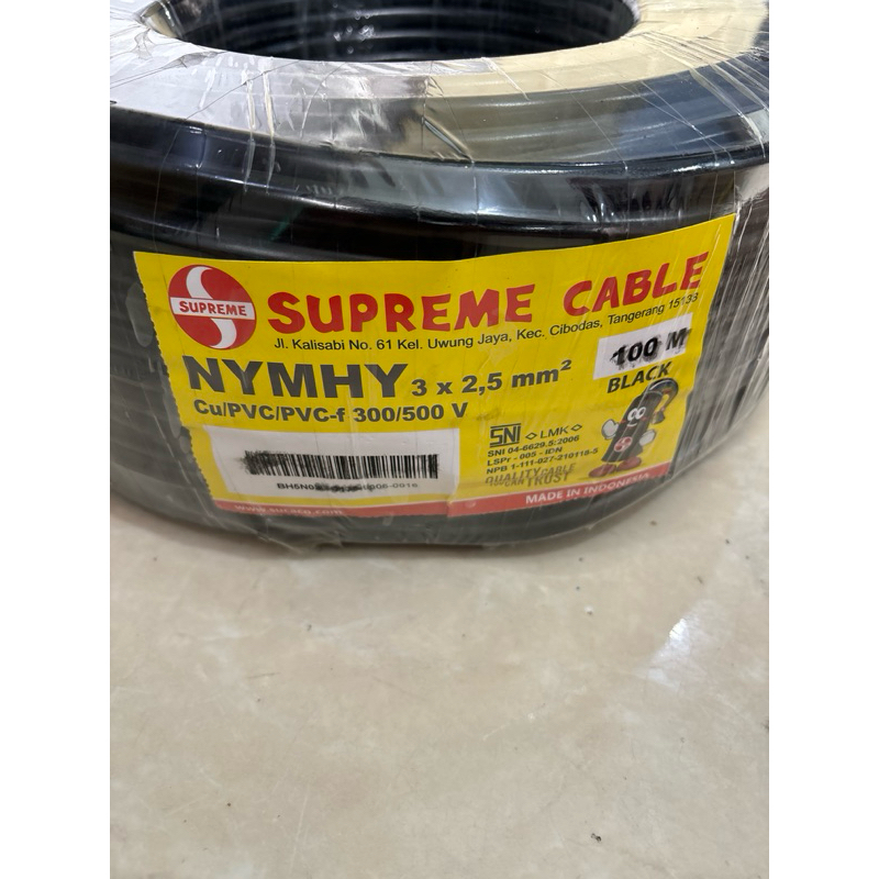 Jual KABEL SUPREME NYMHY 3x2.5mm | Shopee Indonesia