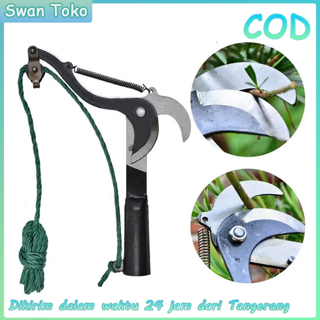 Jual Gunting Dahan Tarik/Alat Potong Dahan Pohon/Pisau Tali Pohon/Tree Pruner Gergaji COD - Swan ...