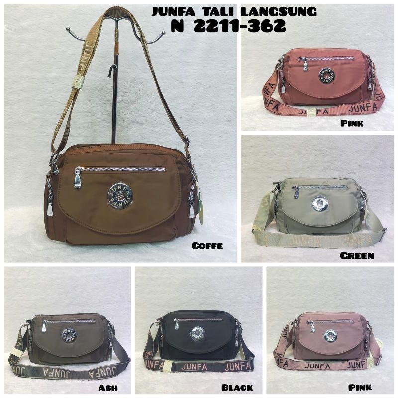 Jual TAS SELEMPANG JUNFA 2211-362 BAHAN PARASUT POLOS UKURAN SEDANG | Shopee Indonesia