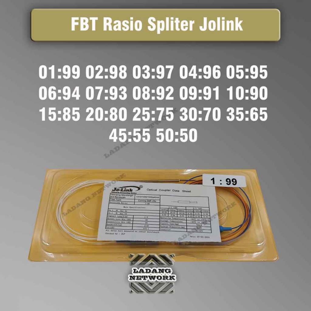 Jual FBT Rasio Splitter opsional 01:99 sd 50:50 (1 koli isi 50 pcs ...
