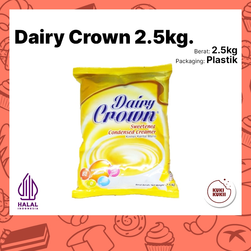 Jual Susu Kental Manis Dairy Crown 2.5kg | Susu Krimer Kental Manis Dairy Crown 2.5 kg | Shopee ...