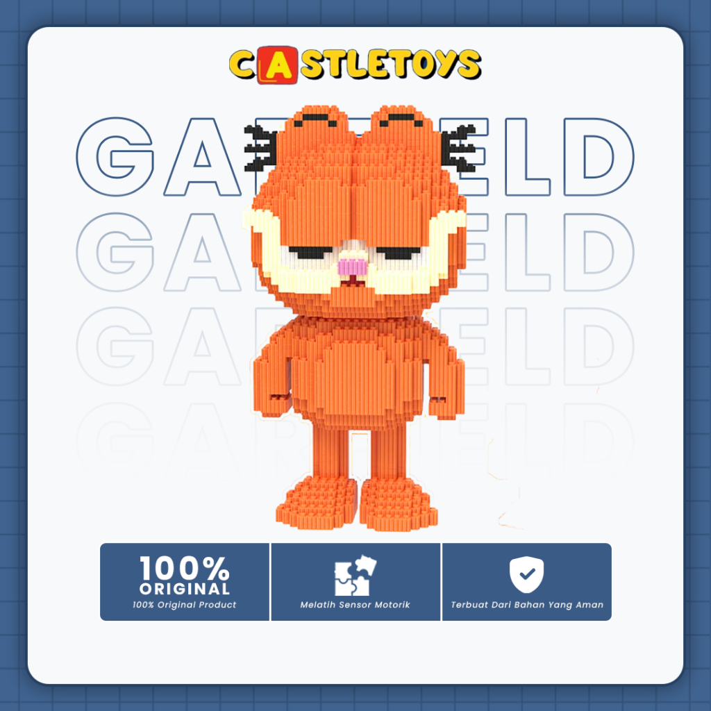 Jual Nano Blocks Garfield 3D Model, Mainan Blok Susun, Blok Konstruksi ...