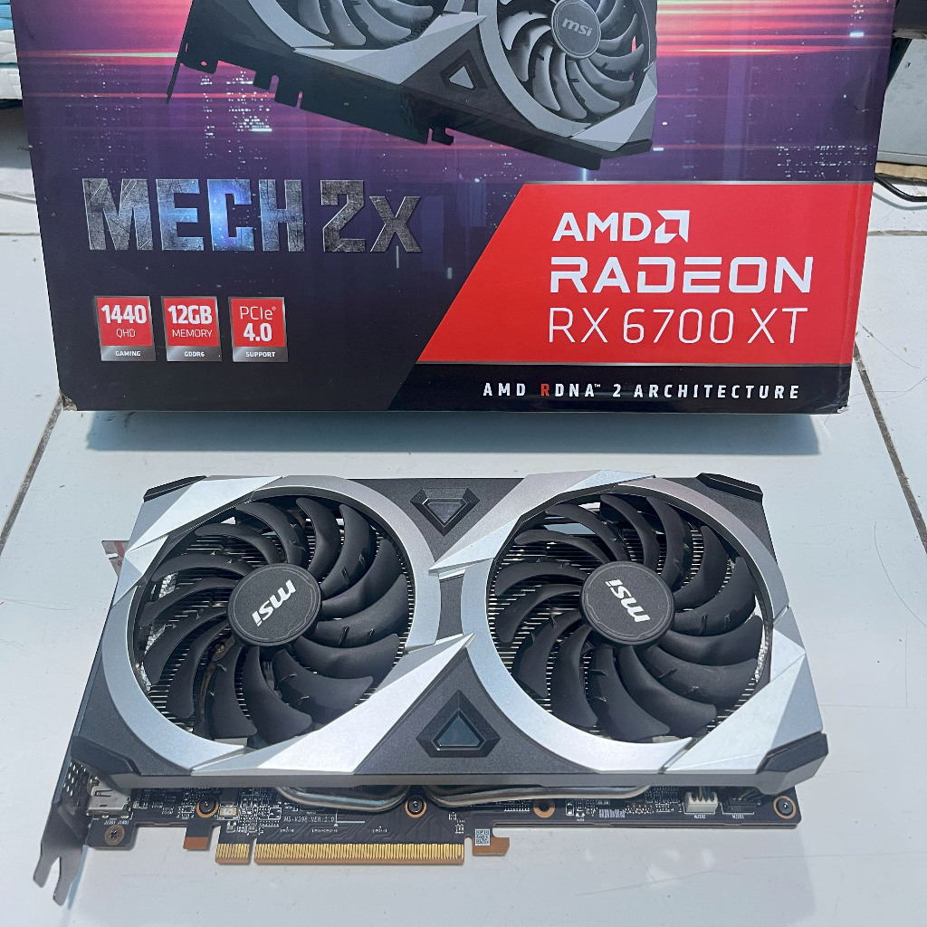 Jual MSI RX 6700 XT MECH 2X OC 12GB DDR6 192BIT RADEON VGA | Shopee Indonesia