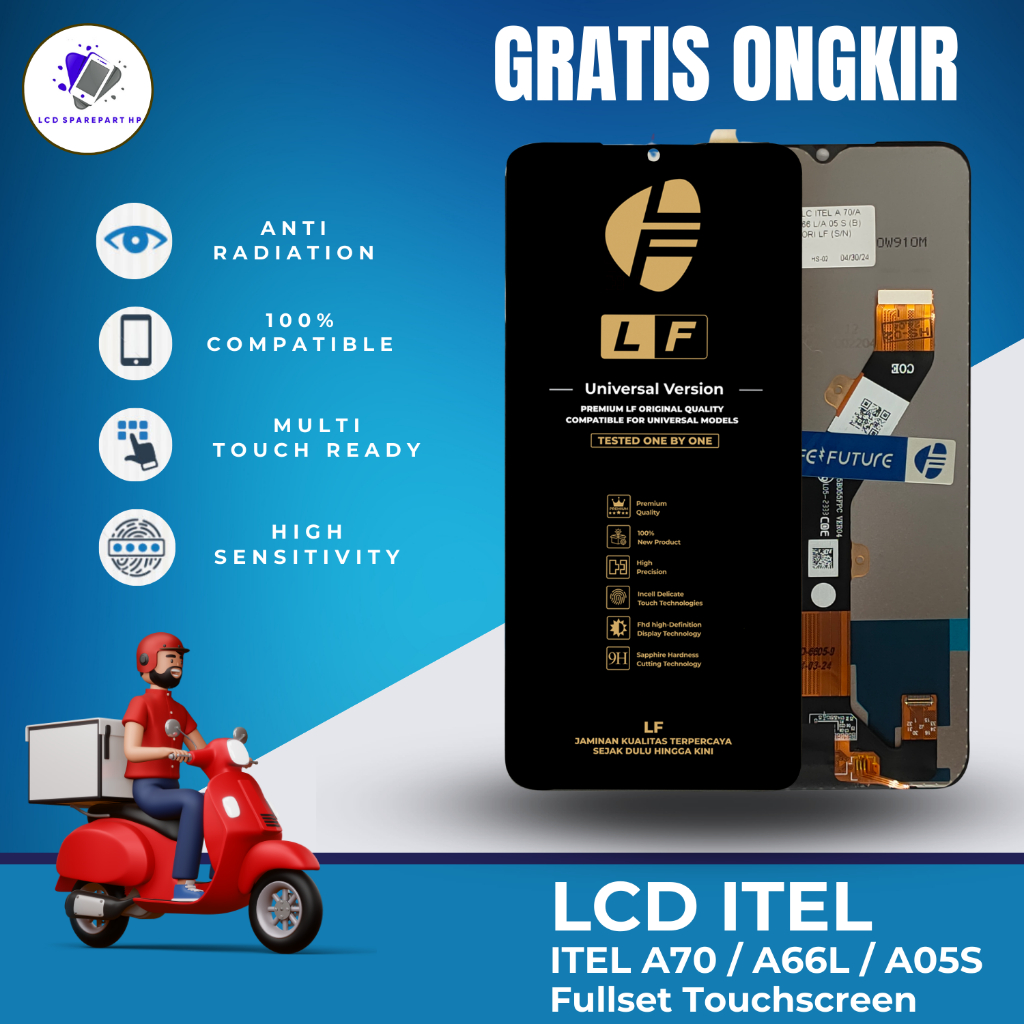 Jual LCD ITEL A70 / A66L / A05S FULLSET TOUCHSCREEN | Shopee Indonesia