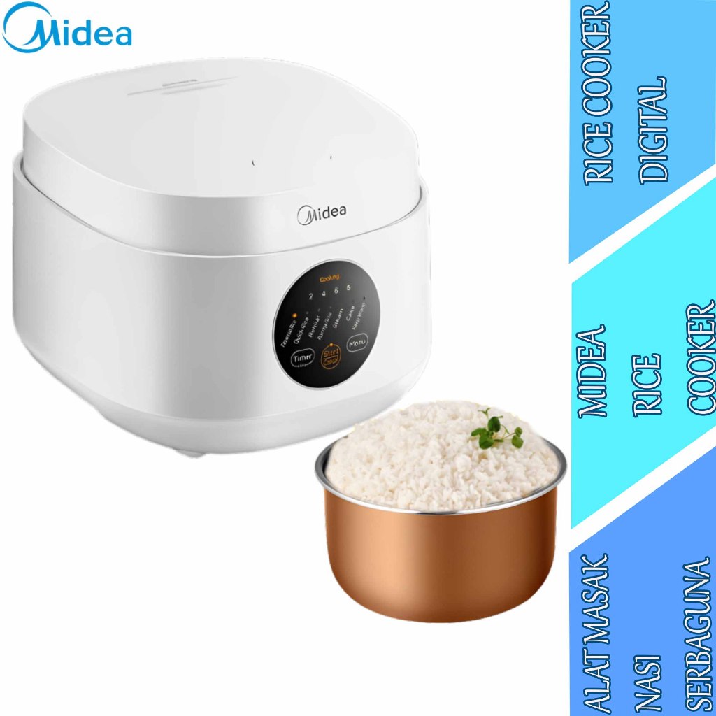 Jual Magic Com Pemasak Nasi - Midea - Rice Cooker Digital - Uk.3.2kg ...