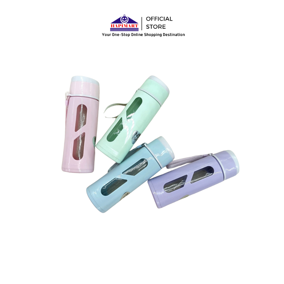 Jual Tumblr botol/Botol Minum Kaca Lapis Plastik Tebal Tahan Panas ...