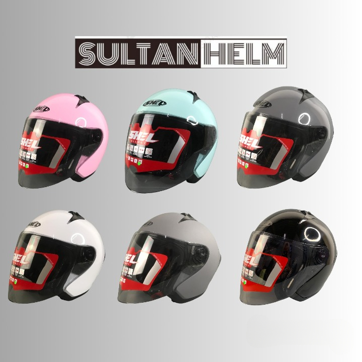 Jual Helm SHEL Equalizer Solid Half Face Helmet | Shopee Indonesia