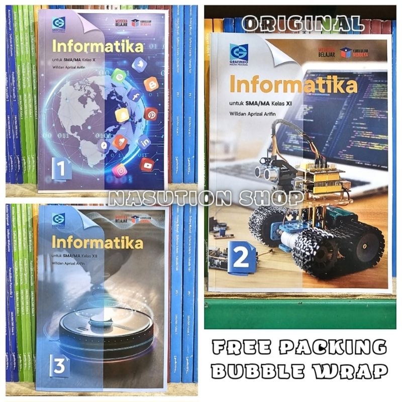 Jual Buku Informatika Kelas 1 2 3 / 10 11 12 SMA Grafindo Kurikulum Merdeka Original | Shopee ...