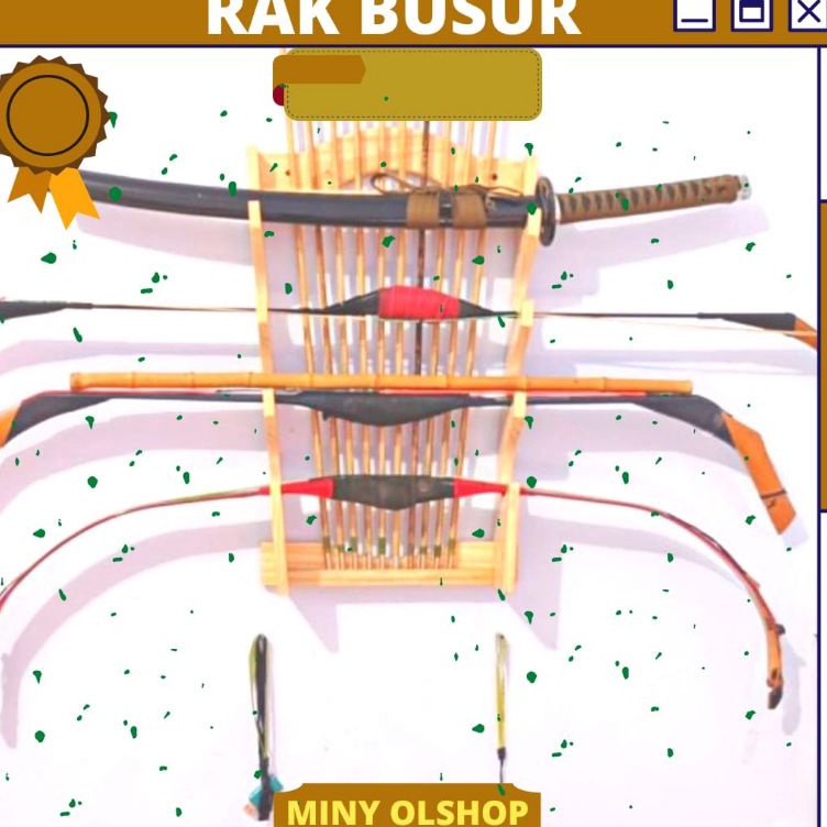 Jual KODE X37D Rak Holder Stand Busur Panah dan Arrow 4 susun 12 Arrow ...