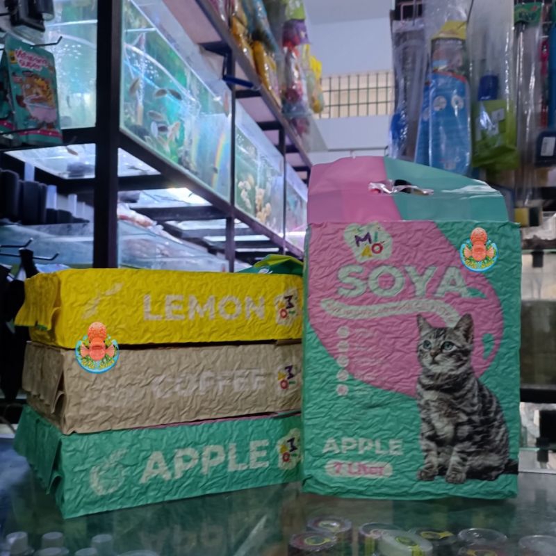 Jual INSTANT CARGO PASIR KUCING MIAO SOYA 7 Liter Gumpal Bersih Miau ...