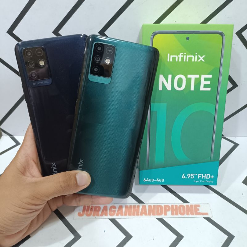 Jual INFINIX NOTE 10 6/128GB 4/64GB HP SECOND FULLSET | Shopee Indonesia