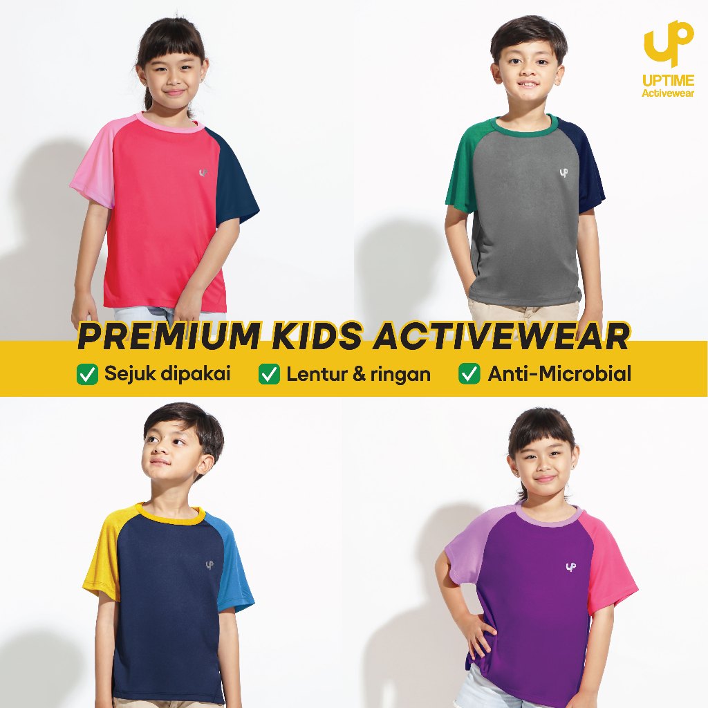 Jual Baju Kaos Olahraga Premium Dryfit Anak Colour Blocking Series ...