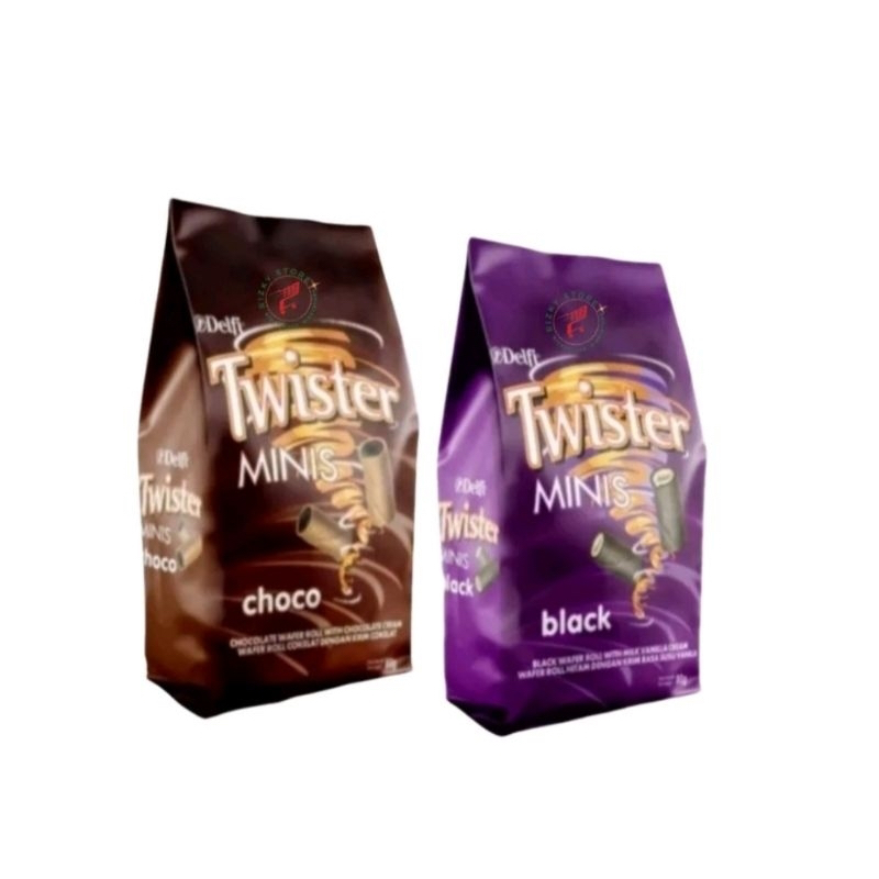 Jual Twister Minis Wafer Roll Mini Choco Black Vanilla 70 gr | Shopee ...