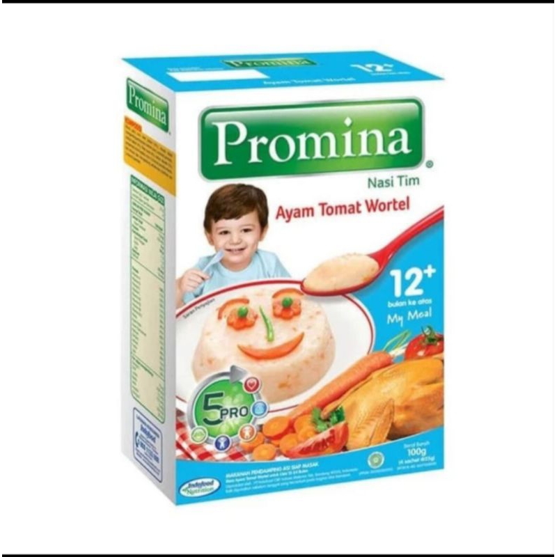 Jual Promina Nasi Tim 12+ Rasa Ayam Tomat Wortel 100gr | Shopee Indonesia