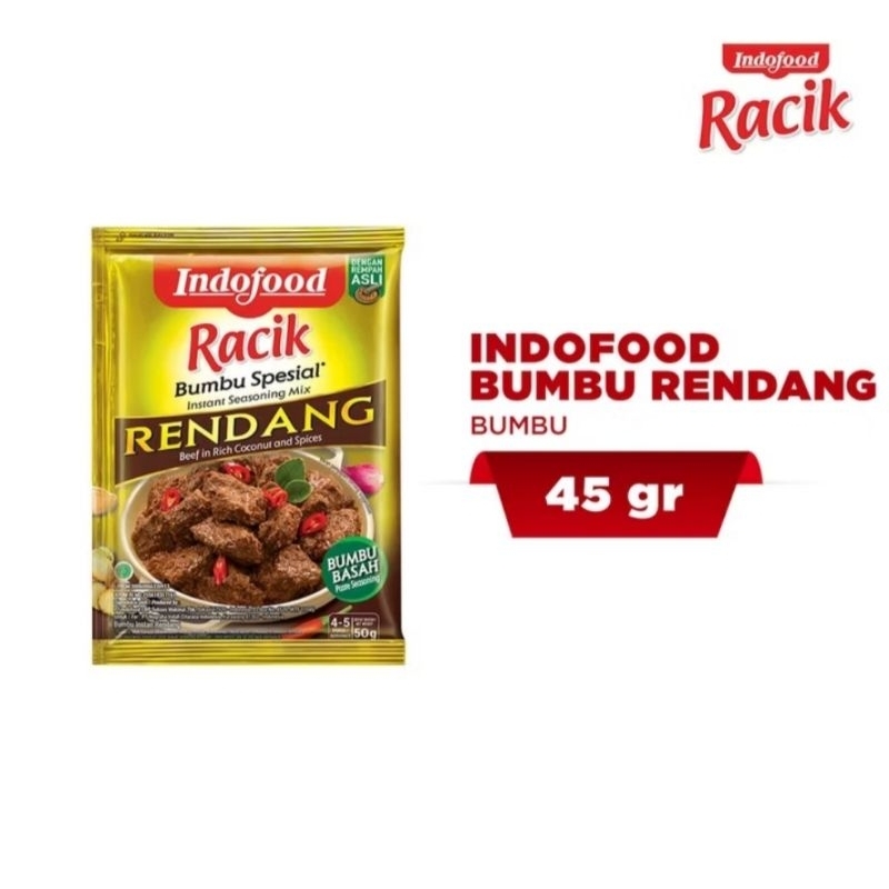 Jual INDOFOOD RACIK BUMBU SPECIAL RENDANG 50 GR | Shopee Indonesia