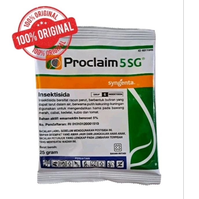 Jual Insektisida PROCLAIM 5 SG - 25gram SYNGENTA (100% Original ...