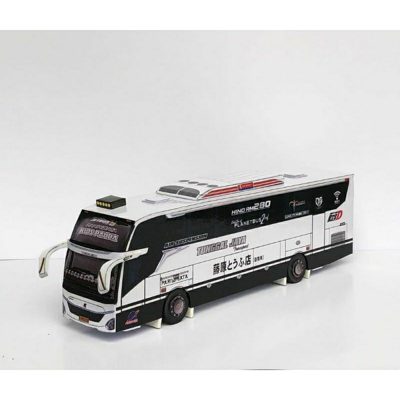 Jual Miniatur Bus Kids Panda Jet Bus 5 / papercraft bus basuri | Shopee ...