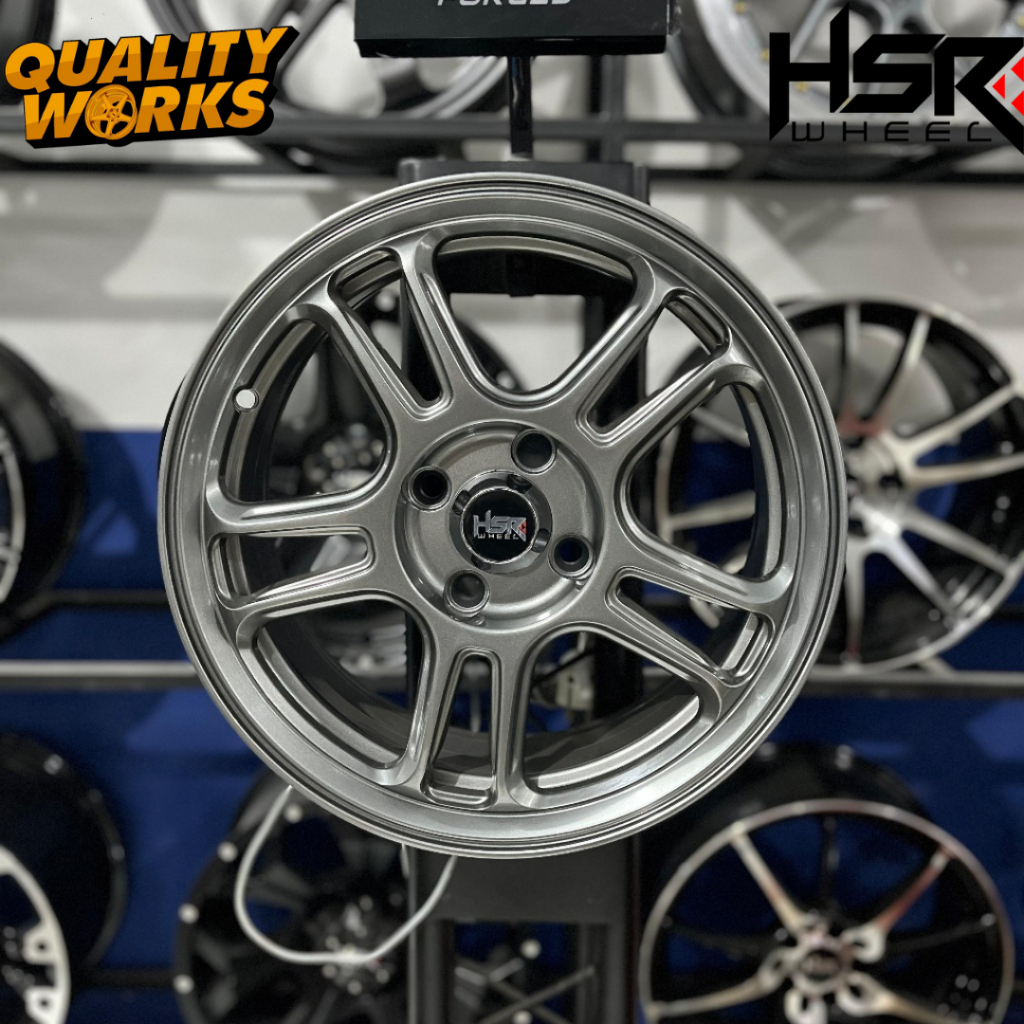 Jual Velg Racing Brio Satya R15 Inch Pelek Mobil Murah Hsr Nx spo Ring 15 Pcd 4x100 Glossy Grey ...