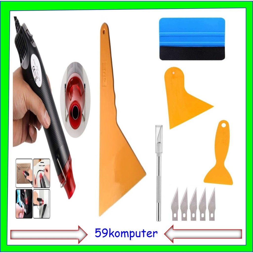 Jual 1 Paket Lengkap Alat Pasang Stiker Skotlet Kaca Film Mobil Motor ...