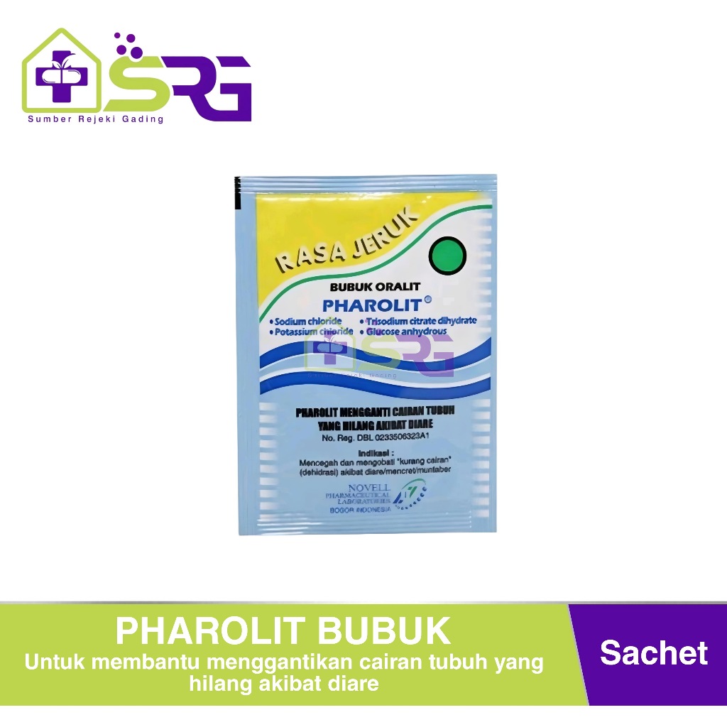 Jual Pharolit SACHET / Bubuk Oralit - Untuk dehidrasi pada muntah dan ...