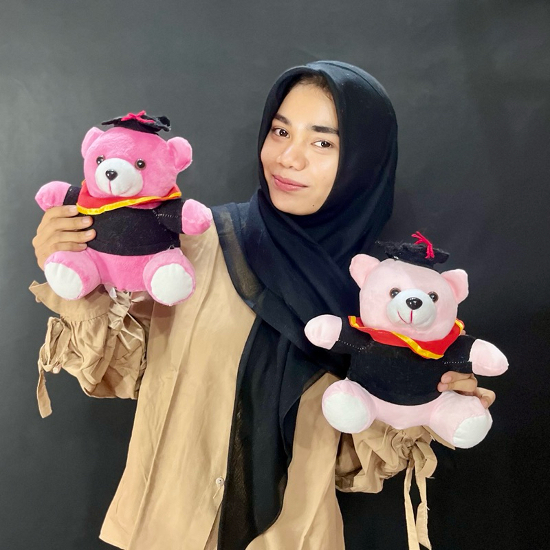 Jual Boneka wisuda Karakter teddy bear toga wisuda duduk Lucu SNI ...