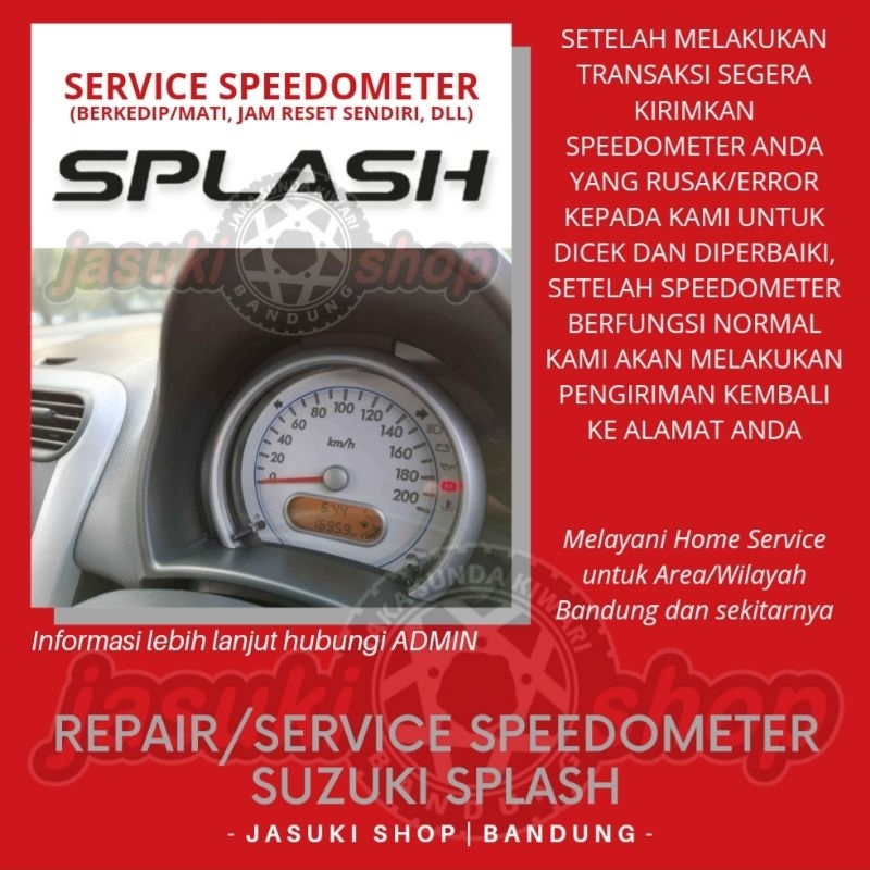 Jual Repair Service Servis Speedometer Spidometer Speedo Suzuki Splash ...