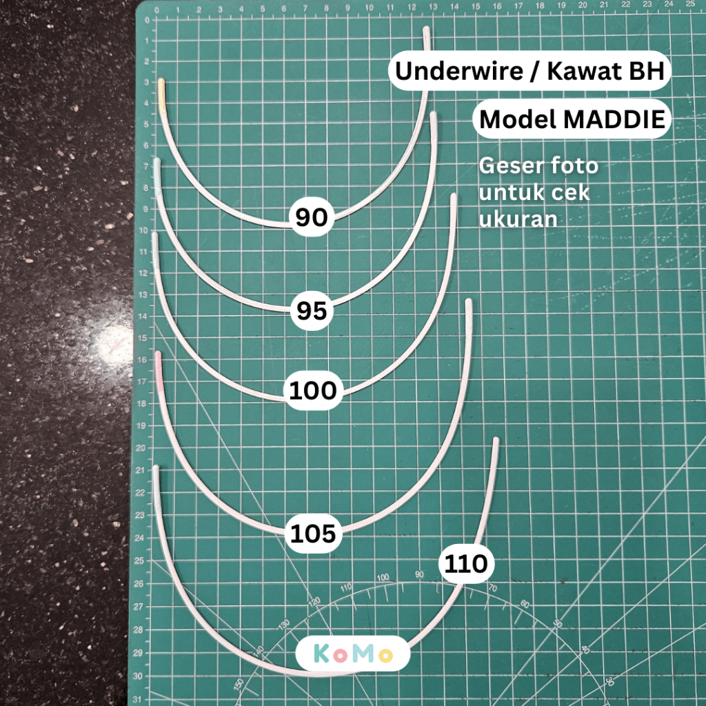Jual Kawat BH Stainless Bra Underwire Pengganti Kawat BH Model Maddie ...
