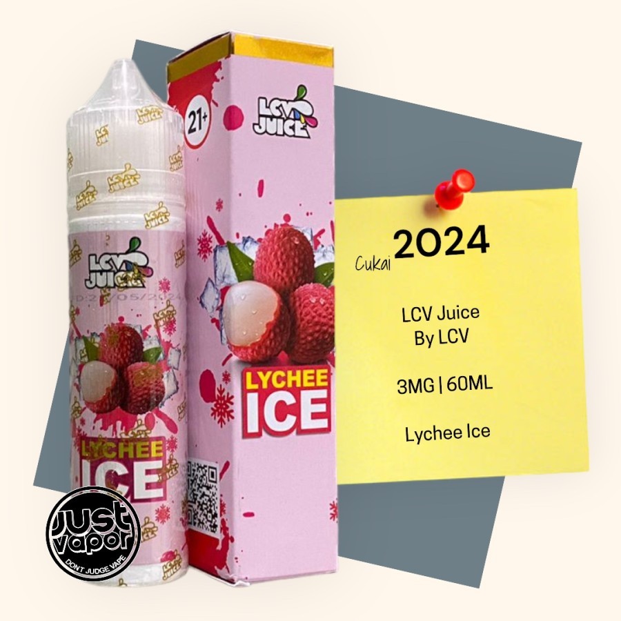 Jual LCV LYCHEE ICE 60ML 3MG by LCV JUICE LIQUID VAPE FREEBASE | Shopee ...