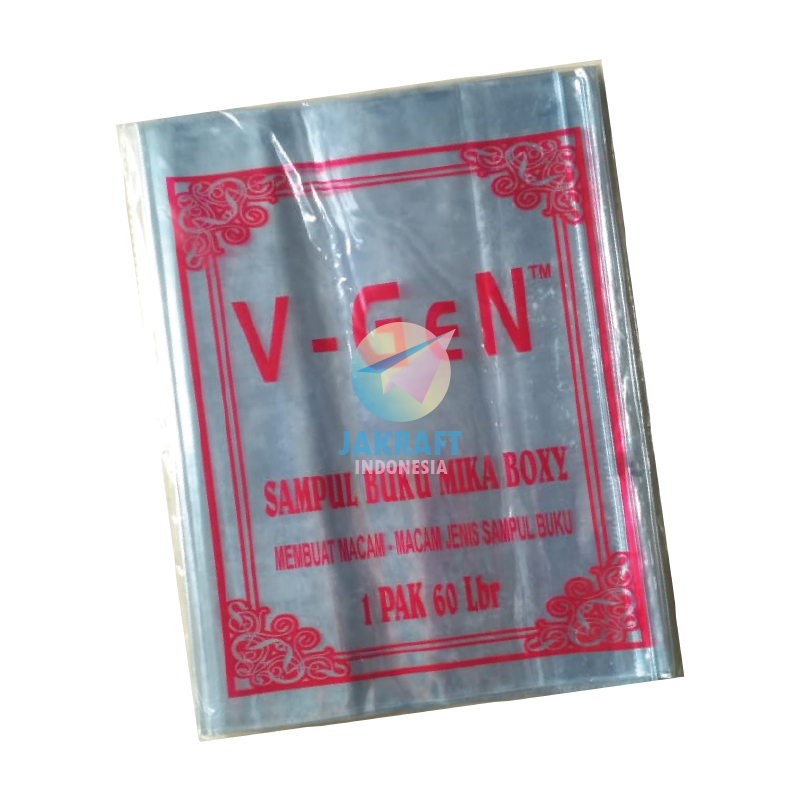 Jual (60 Pcs) GROSIR Sampul Plastik Mika PVC Tebal Buku Tulis Ukuran ...