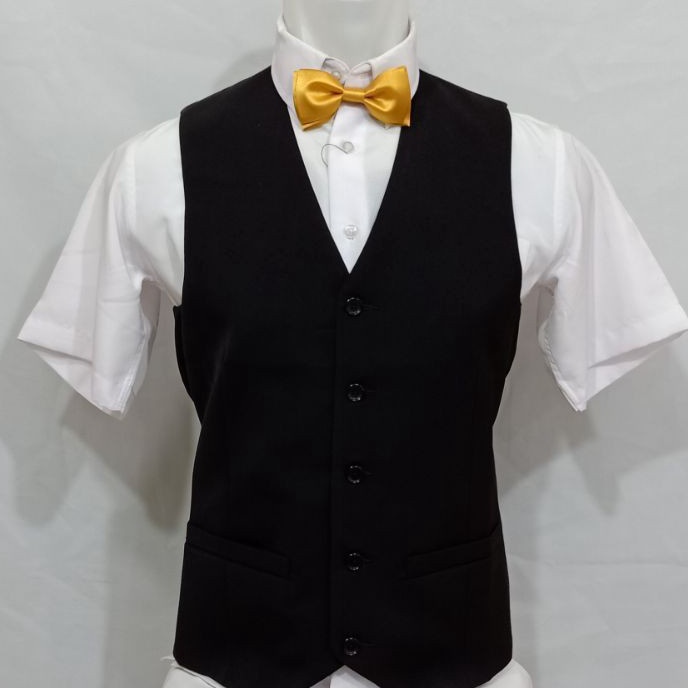 Jual KP8 Rompi Vest Jas Pria Formal Hitam Slimfit Pakai Furing Untuk ...