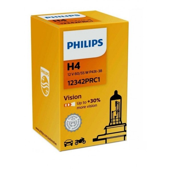 Jual BOHLAM LAMPU PHILIPS H4 12V 60/55W Premium Vision ORIGINAL | Shopee Indonesia