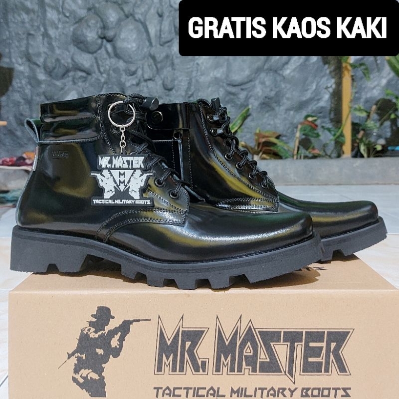 Jual SEPATU PDH KULIT SAPI ASLI MENGKILAP MERK MR.MASTER UNTUK DINAS ...