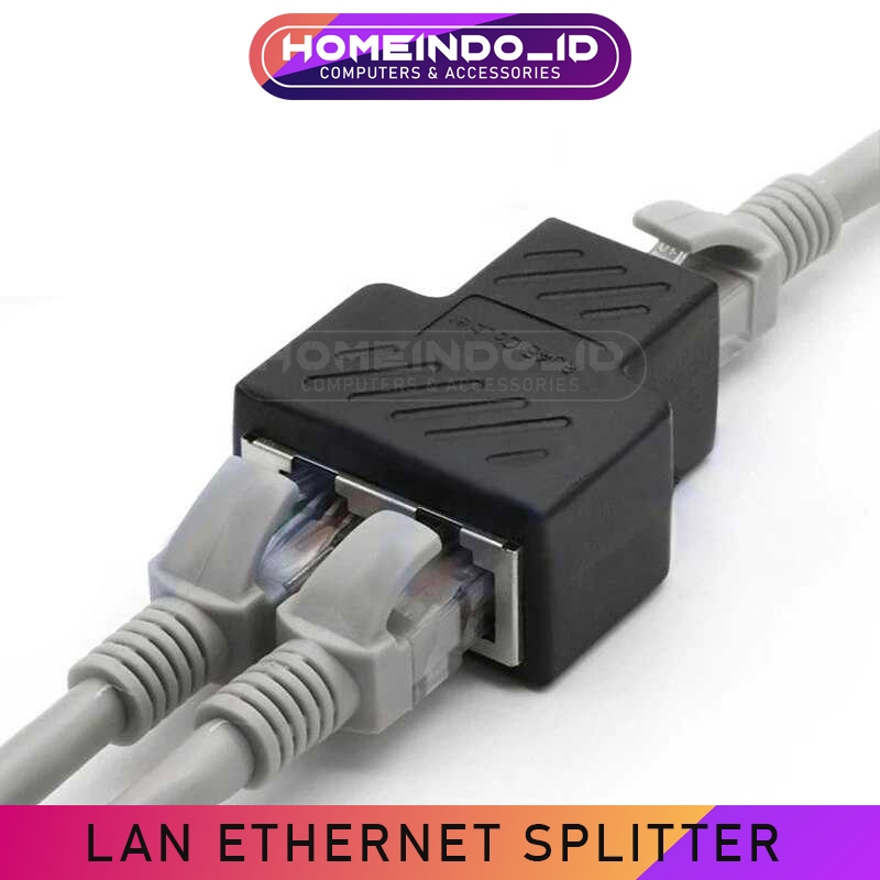 Jual Adaptor Splitter LAN 2 port ke 1 port RJ45 Ethernet Konektor ...
