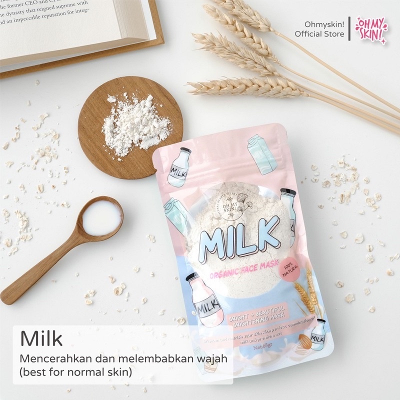 Jual ( SS SKIN ) Masker Wajah Milk Oh My Skin! 25g Face Mask Organic ...