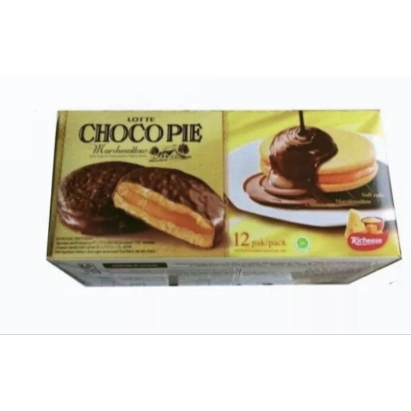 Jual Lotte Choco Pie Keju box isi 12 pcs | Shopee Indonesia
