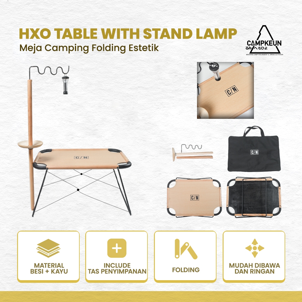 Jual CAMPKEUN HXO Table - Folding Table Outdoor Activity - Meja kayu ...